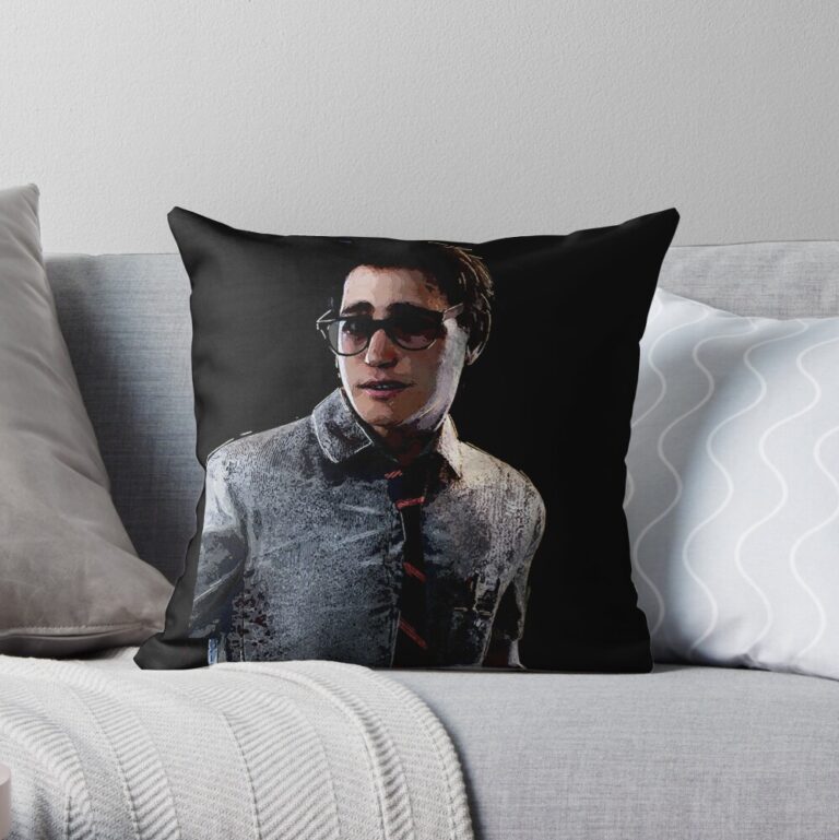 Dead By Daylight Dwight Throw Pillow - Dead By Daylight Store
